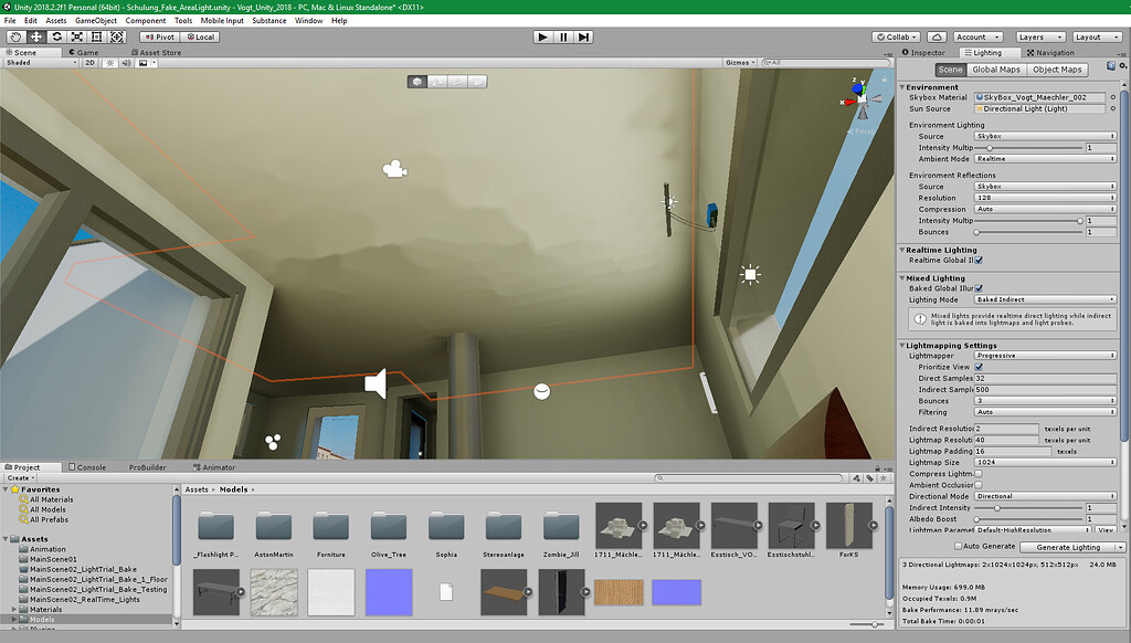 Lightmap on Ceiling looking strange, using Baked Area Lights and Auto-Filtering - Unity Engine ...