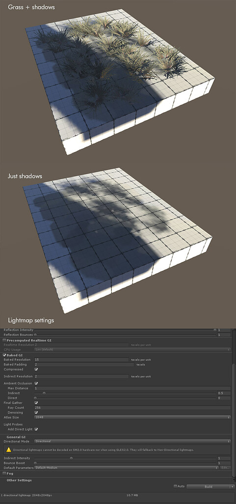 Weird ground shadows with alpha cutout textures and baked lighting - Questions & Answers - Unity ...