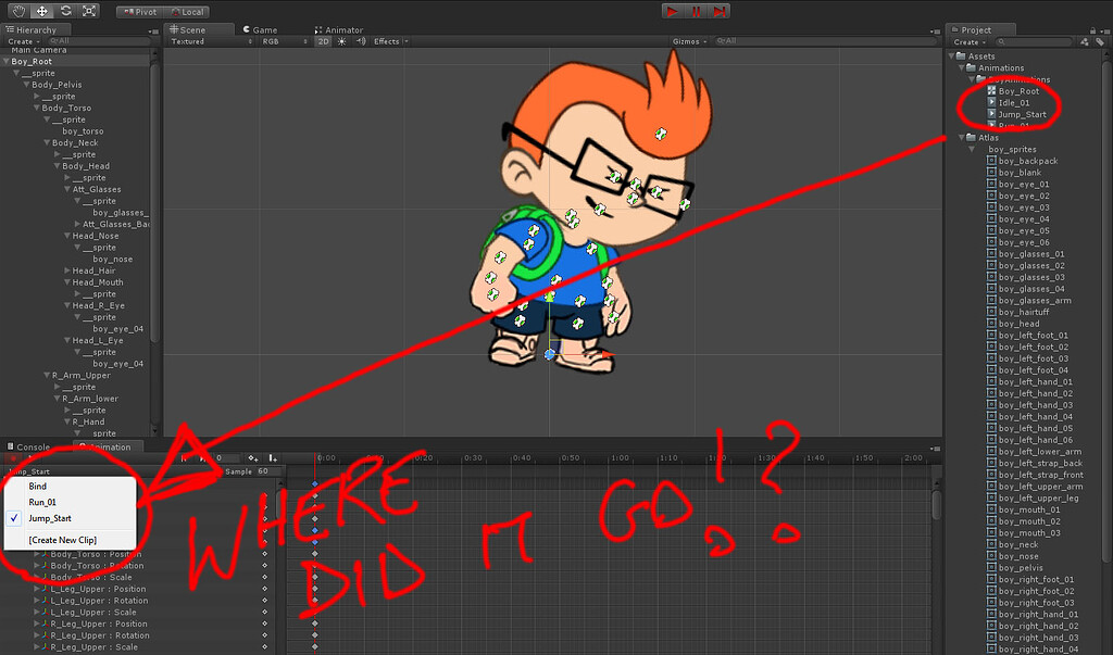a few issues trying to animate a 2d puppet inside Unity... - Unity Engine - Unity Discussions