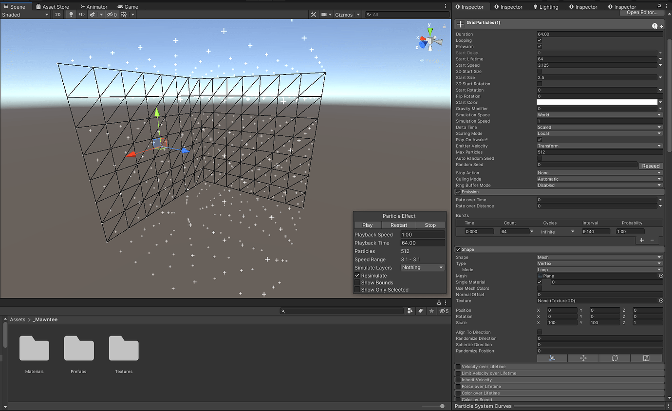 Spawn particles in grid pattern? - Questions & Answers - Unity Discussions