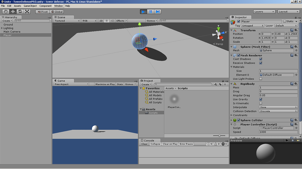 How to Roll-a-Ball from unity tutorial? - Questions & Answers - Unity ...
