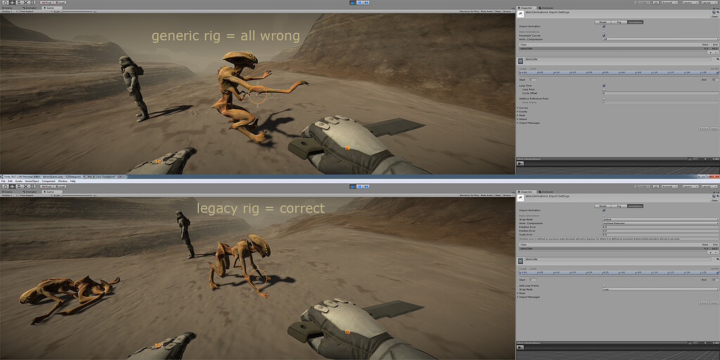 generic rig messes up rotation and limbs position - Unity Engine - Unity Discussions