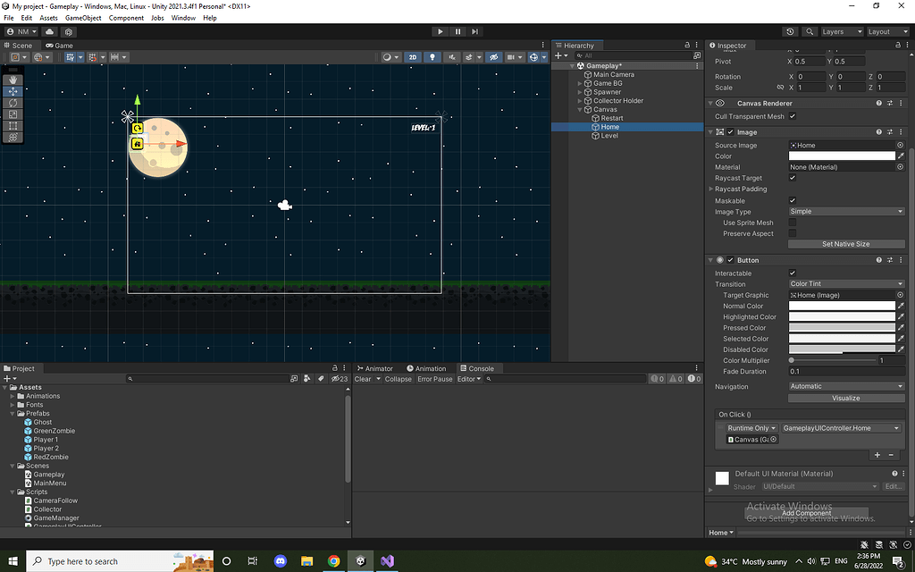 My buttons won't click. - Unity Engine - Unity Discussions