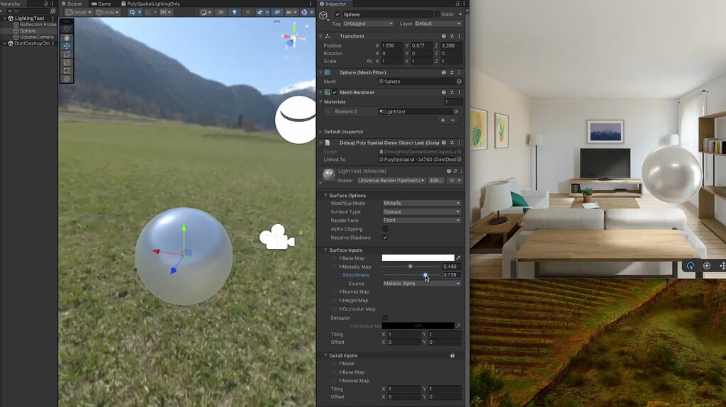 Strange reflection mapping from PolySpatial Lighting Node - Unity Engine - Unity Discussions