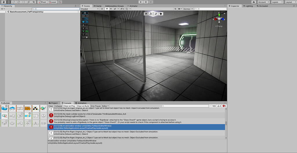 Invalid editor window UnityEditor.FallbackEditorWindow sinceupdated to ...