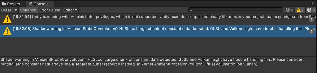 [2022.2.a17] HDRP shader warning on vulkan - Unity Engine - Unity Discussions