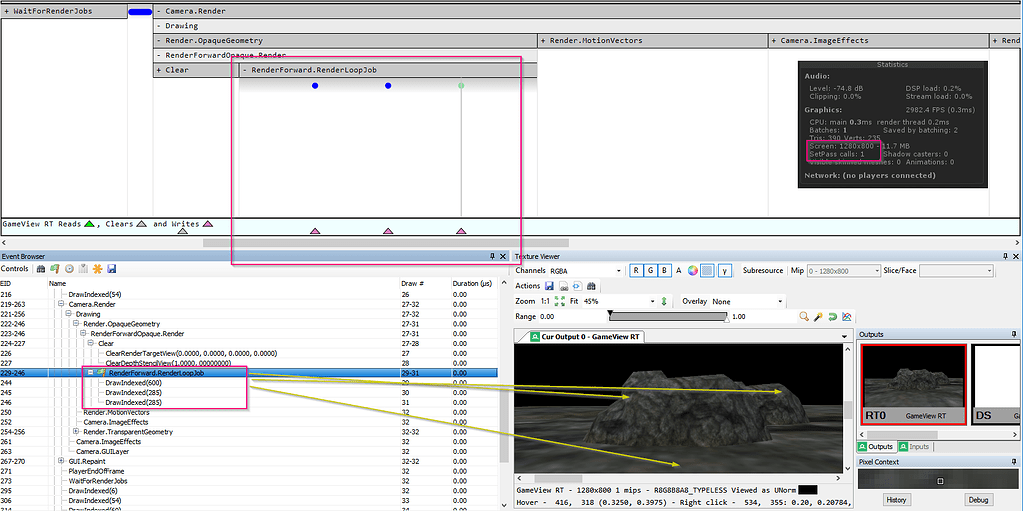 RenderDoc vs "Statistics" view - Unity Engine - Unity Discussions