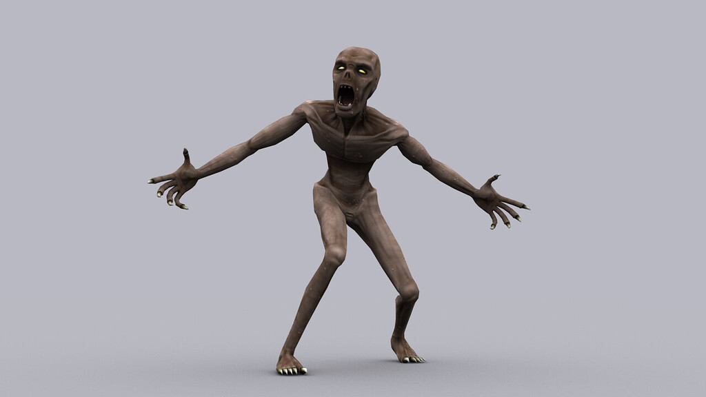 GHOUL ( rigged, skinned and animated ) - Community Showcases - Unity ...