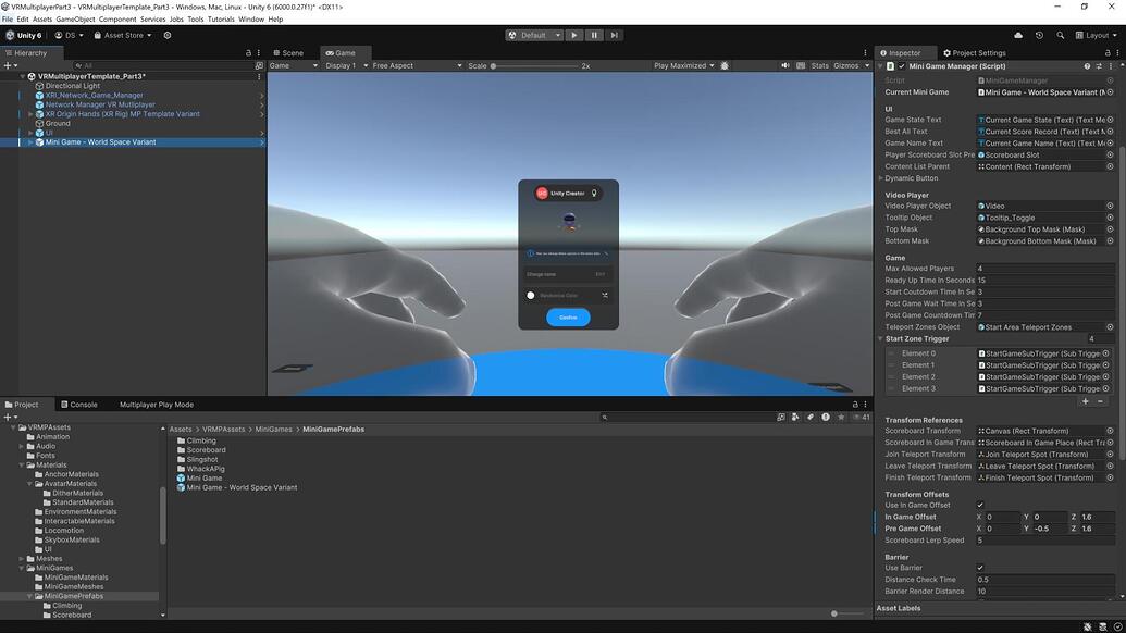Get started with Unity’s VR Multiplayer Project Template - Technical ...