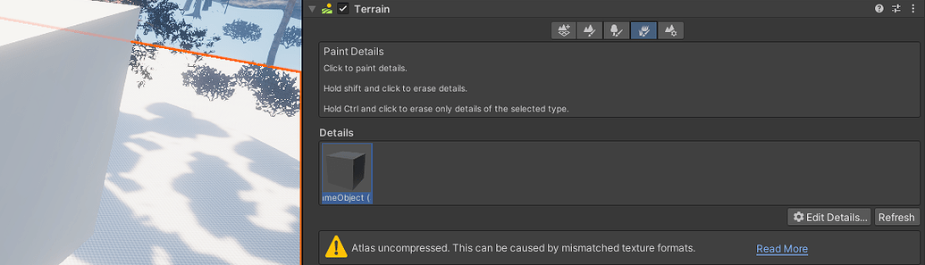 Terrain Atlas Uncompressed Warning - Unity Engine - Unity Discussions
