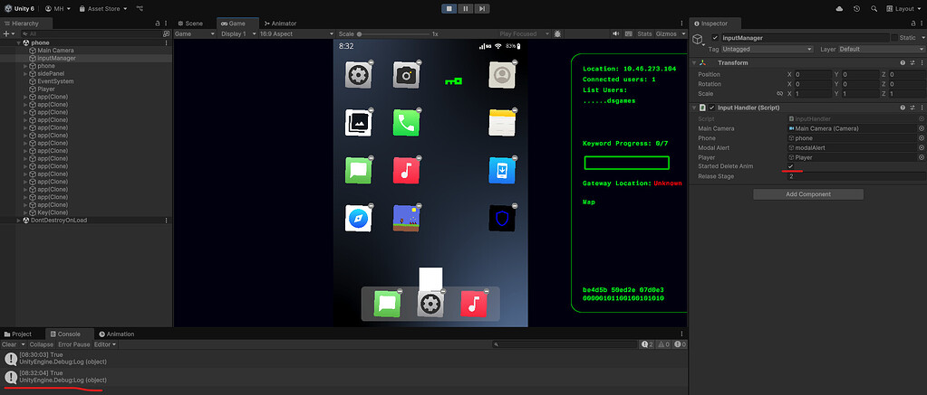 Boolean Value is set to true and shows up that way in the Inspector but returns false - Unity ...
