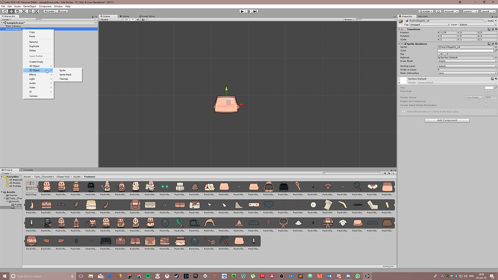 [SOLVED] Sprite Mesh option not showing on 2018.1 - Unity Engine - Unity Discussions