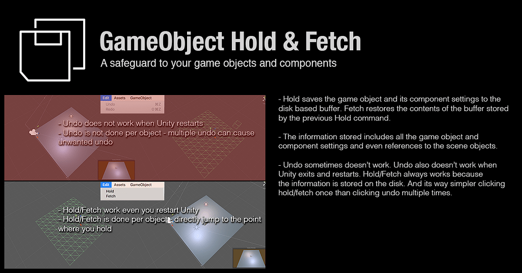 [pending review] Hold / Fetch for GameObject - Community Showcases - Unity Discussions