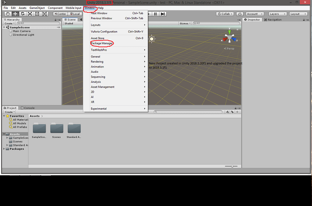 Package manager missing from window tab in unity 2018.3.1f1 - Unity Engine - Unity Discussions