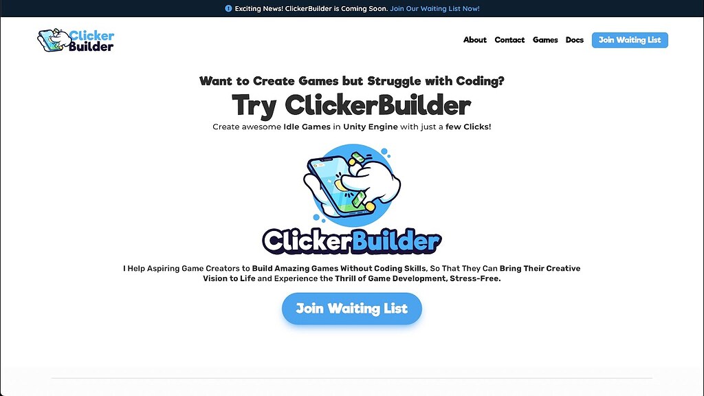 [RELEASED] Introducing ClickerBuilder - Build Idle Games Effortlessly ...