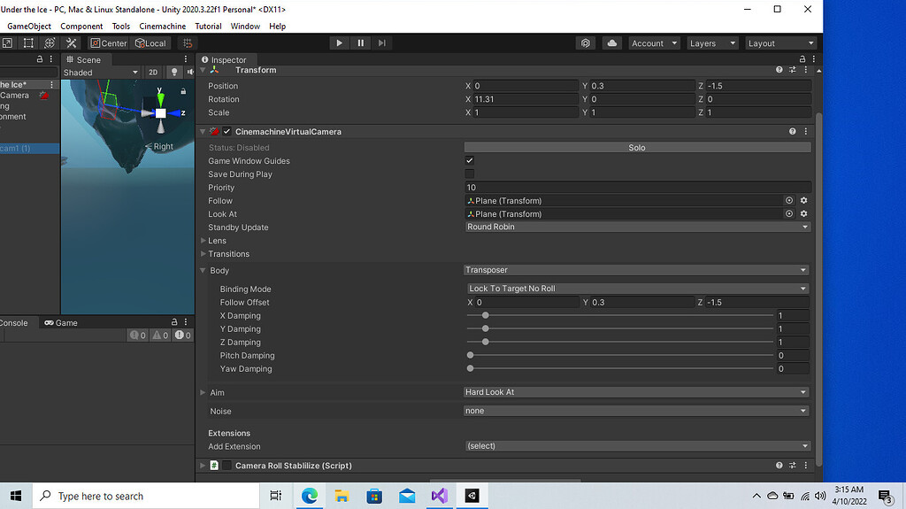 Camera settings for a flight controller? - Unity Engine - Unity Discussions