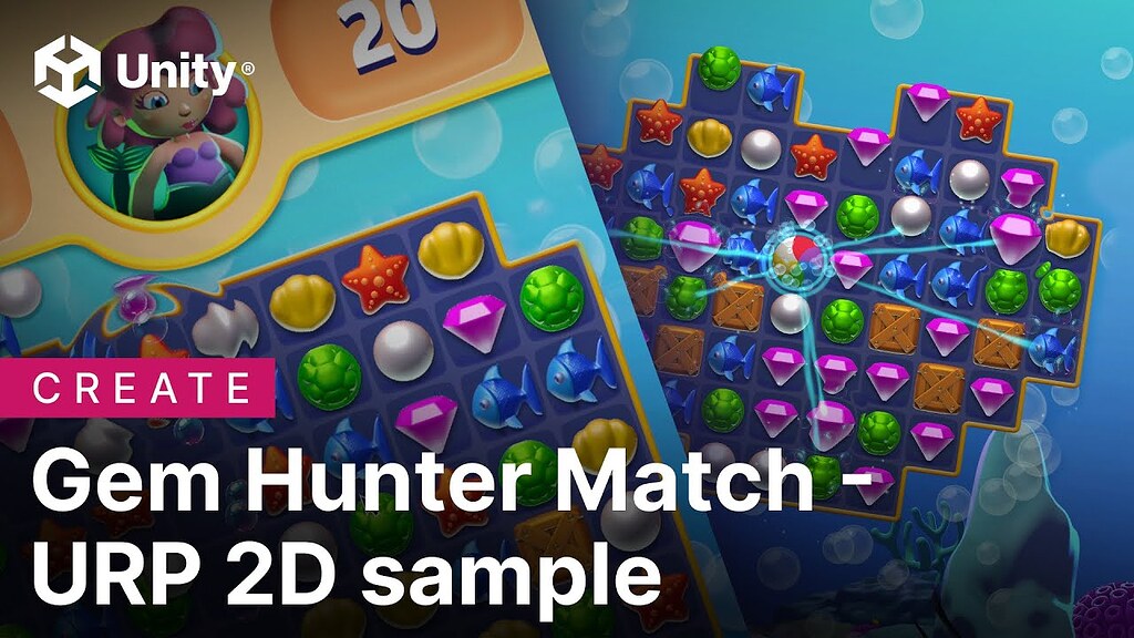 New URP 2D sample project: Gem Hunter Match - Download now - Unity Engine - Unity Discussions