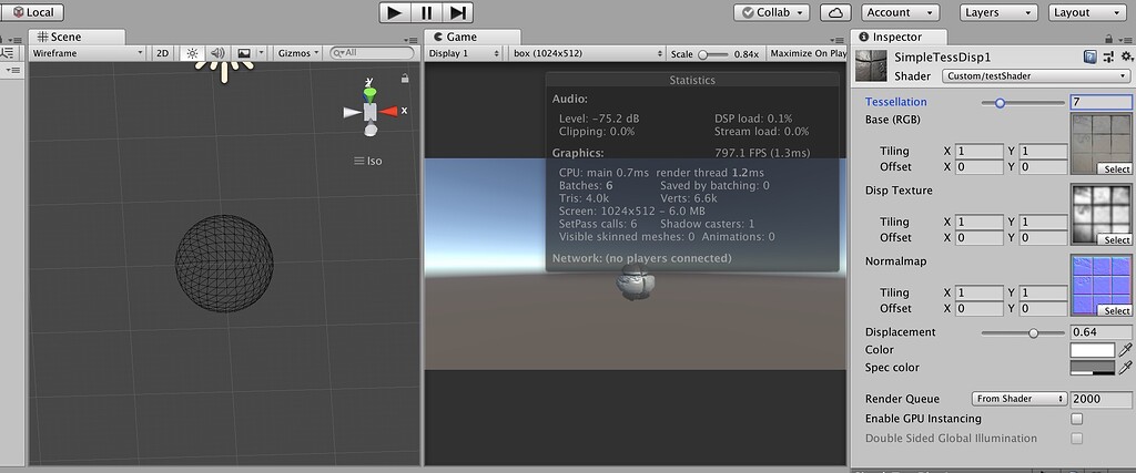 metal tessellation not show correct for wireframe mode - Unity Engine ...
