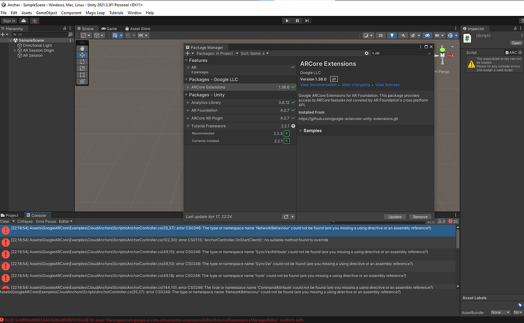 AR Core & Unity 2021 - Unity Engine - Unity Discussions