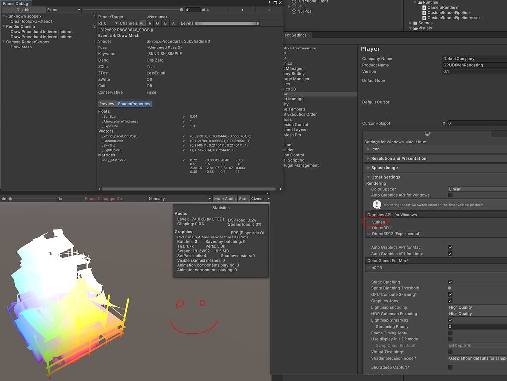 DrawIndirect: baseVertexLocation & startInstanceLocation broken on DX11/DX12. Vulkan works fine ...