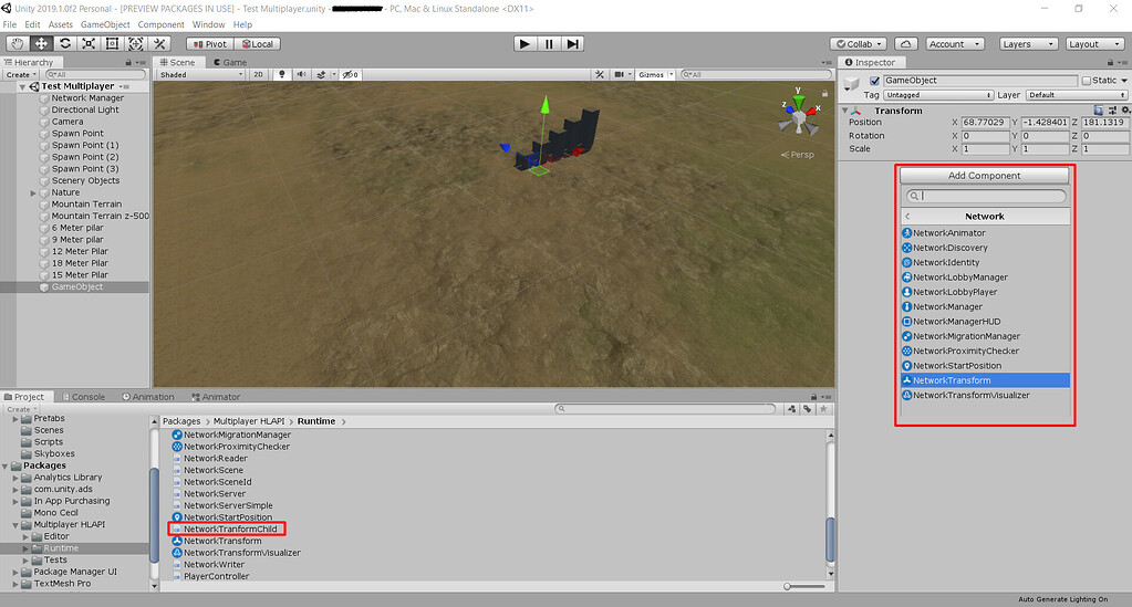 UNET Transform Child not showing in inspector 2019.1 - Unity Engine - Unity Discussions