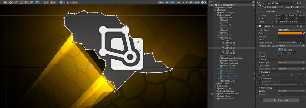 2D Freeform Lighting Acting Up - Unity Engine - Unity Discussions