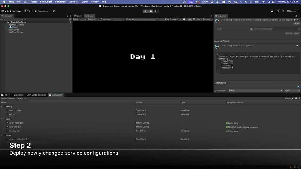 Video - How to manage UGS configurations? - Unity Services - Unity Discussions
