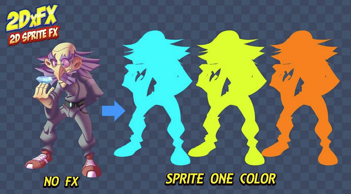Tell Me How To Make A Sprite Fill Or A Sprite Stroke But With A Color Choice Unity Engine 