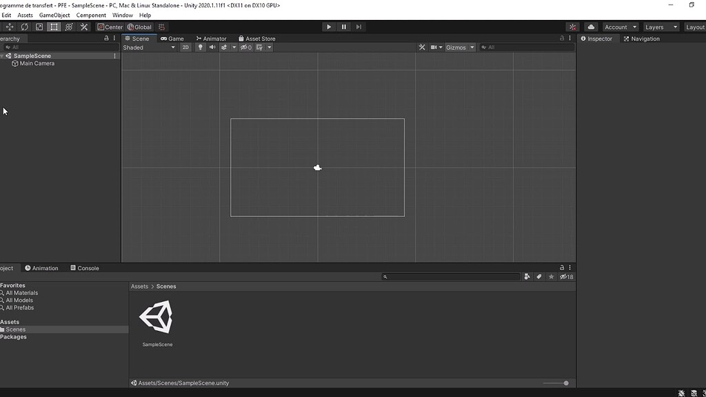 Some windows do not open ("File> Build Settings" and "Edit> Project Settings" both do nothing ...