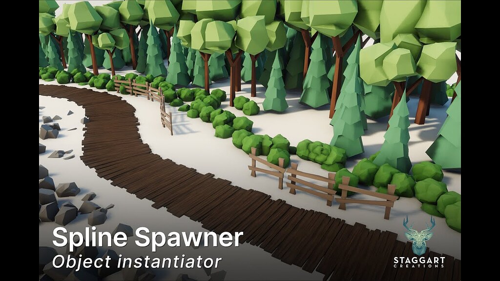 Spline Spawner - Spline-based object spawner [RELEASED] - Community Showcases - Unity Discussions