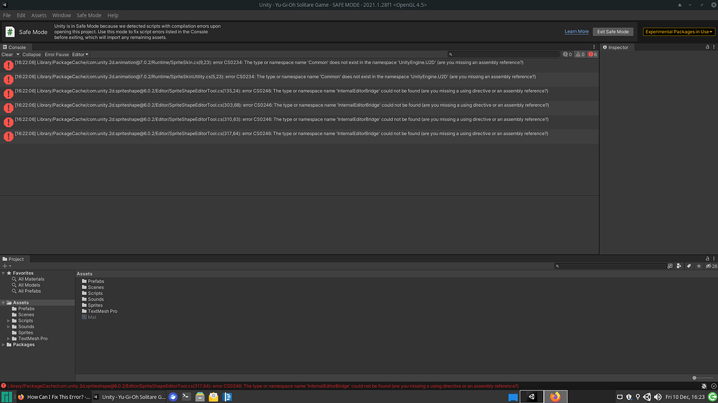 How Can I Fix This Error? - Unity Engine - Unity Discussions