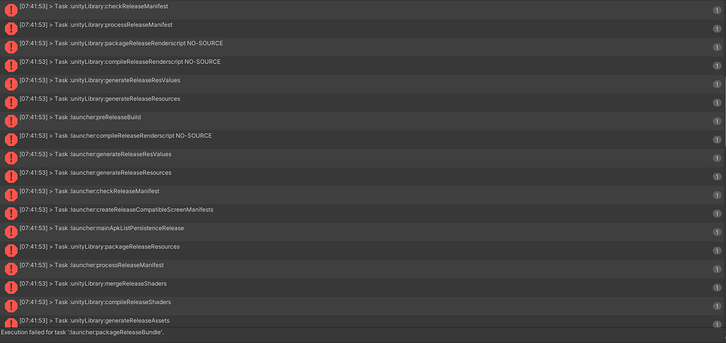 Something went wrong while building the game - Unity Engine - Unity Discussions
