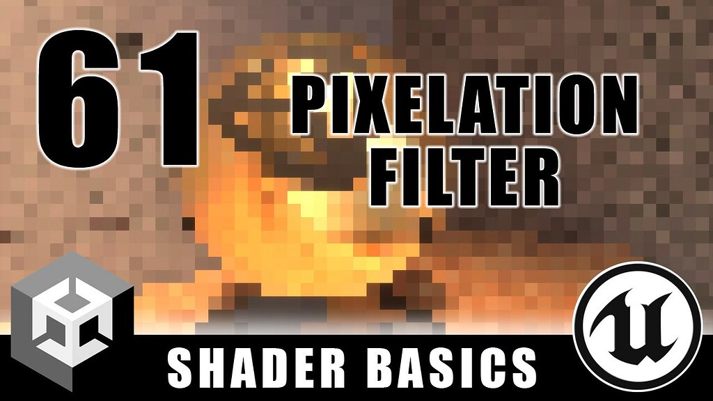 Attempting to make a fullscreen pixelation shader from a video tutorial - Unity Engine - Unity ...