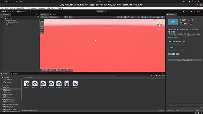 Why is the background of new projects red? - Getting Started - Unity Discussions