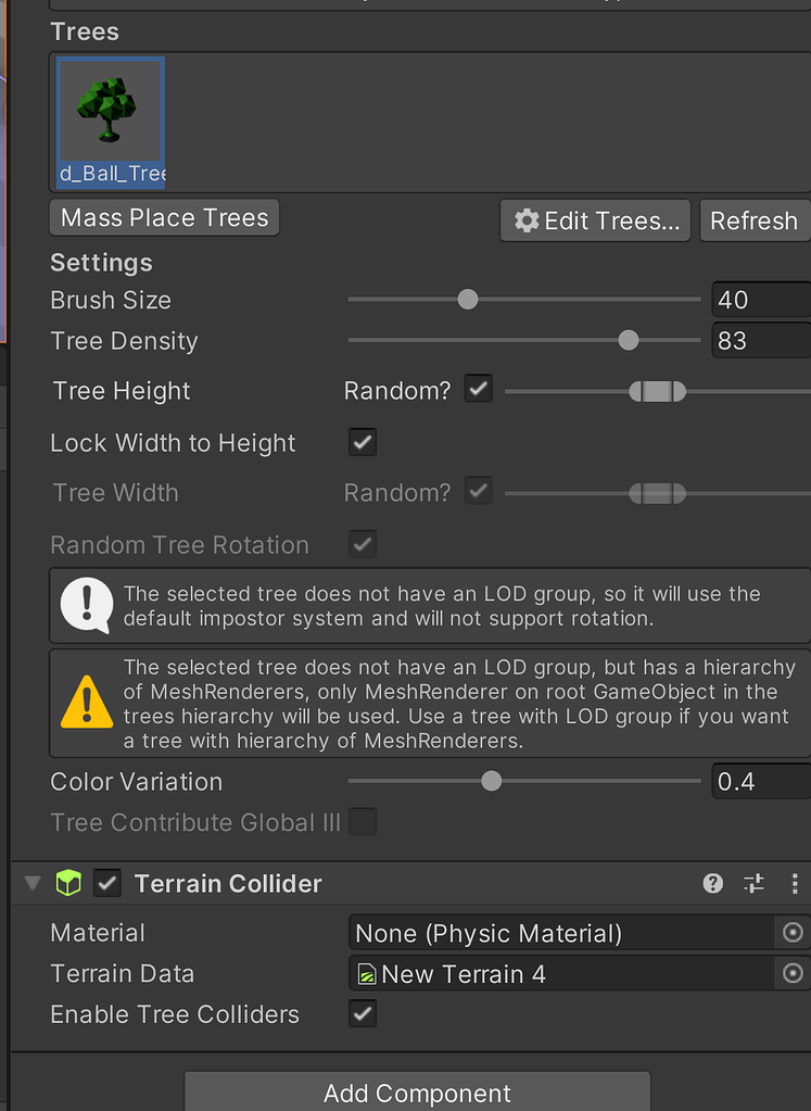 Paint Trees doesn't work - Unity Engine - Unity Discussions