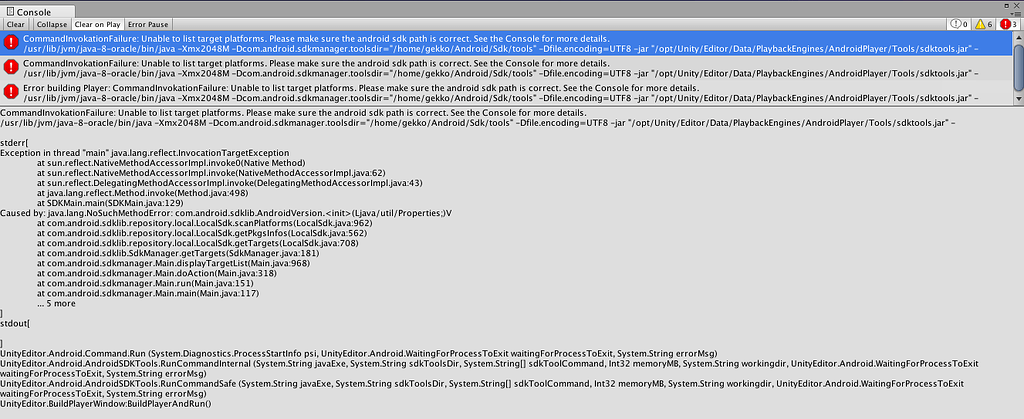 Android deployment error - Unity Engine - Unity Discussions