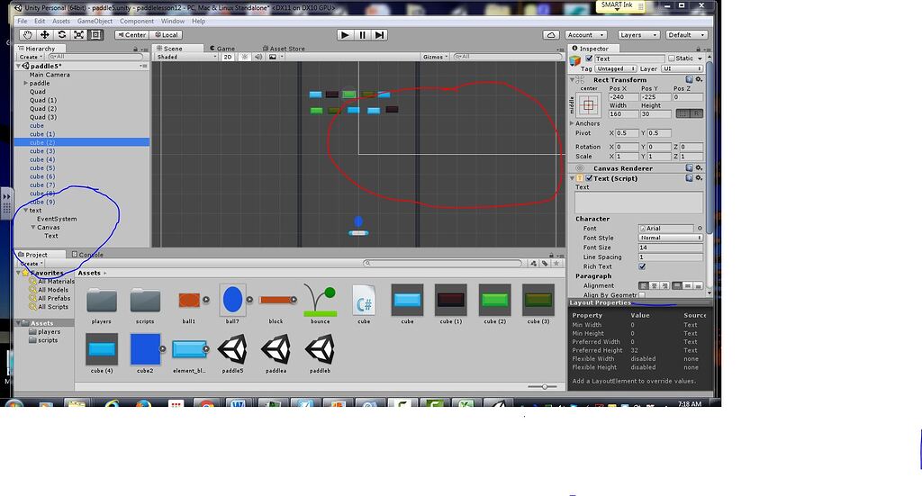 UI Text Editor is off of the screen for adding score function - Unity Engine - Unity Discussions
