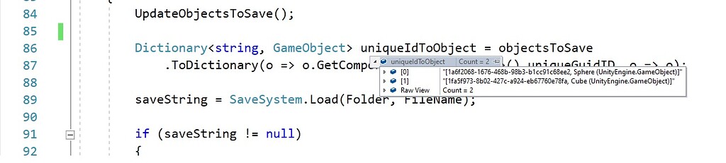How can I update a json save game when changing a gameobject in the ...