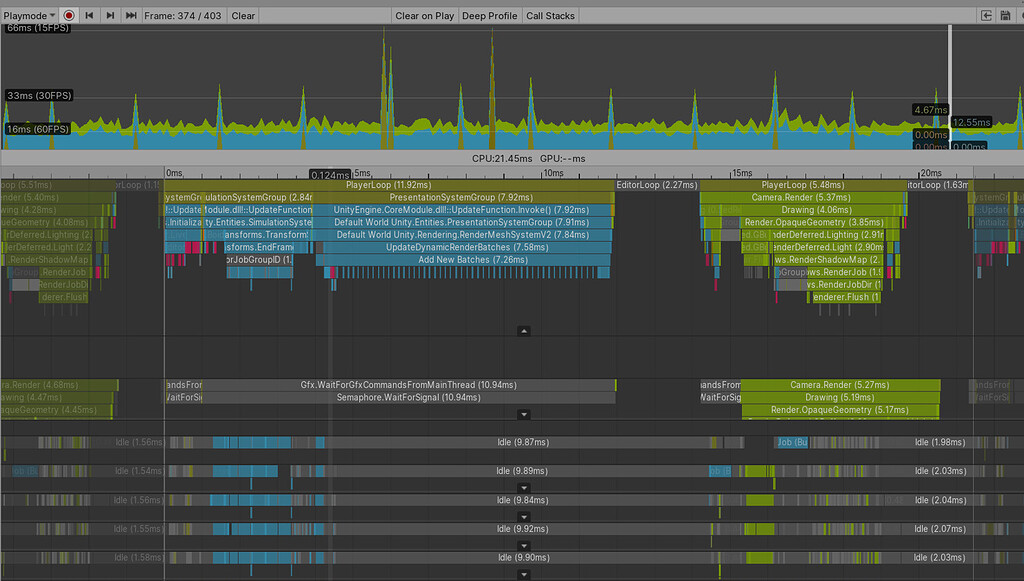 UpdateDynamicRenderBatches not multithreaded - Unity Engine - Unity Discussions