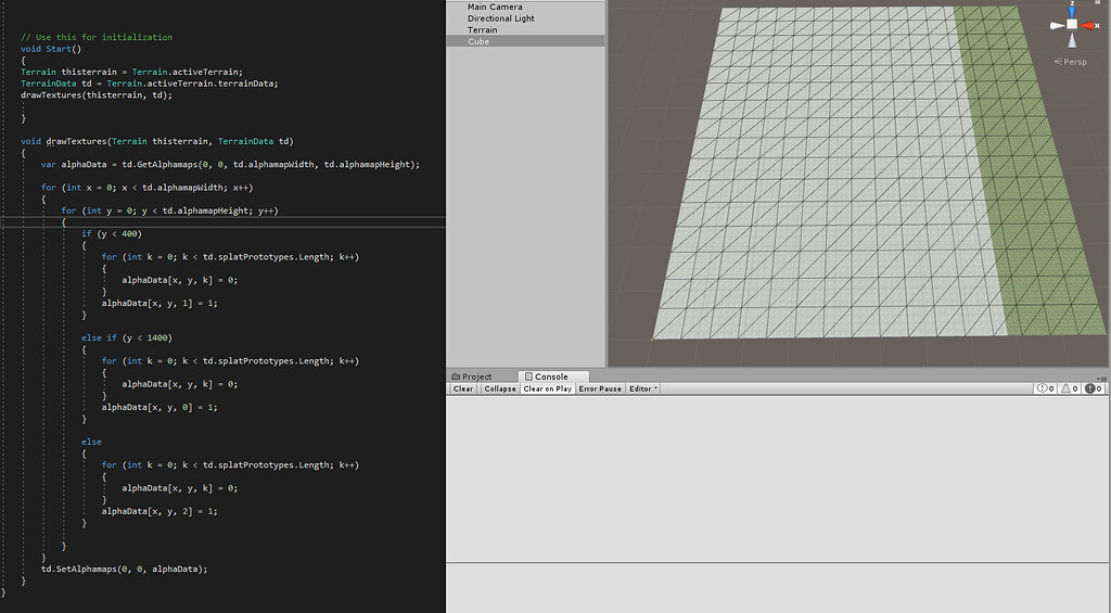 Simple terrain texture chaging - help - Unity Engine - Unity Discussions