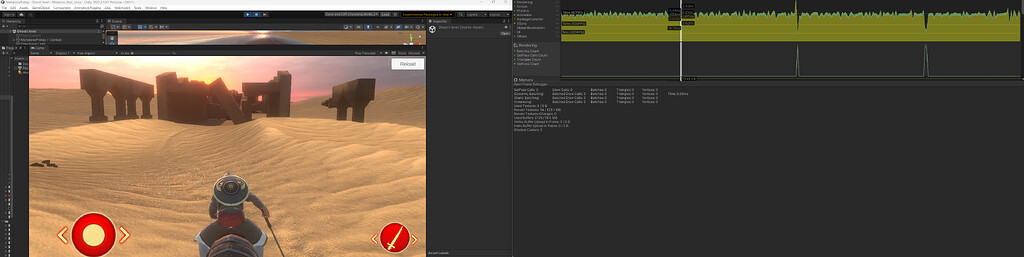 Profiler showing 0 draw calls and 0 set pass calls for older version of unity scene - Unity ...
