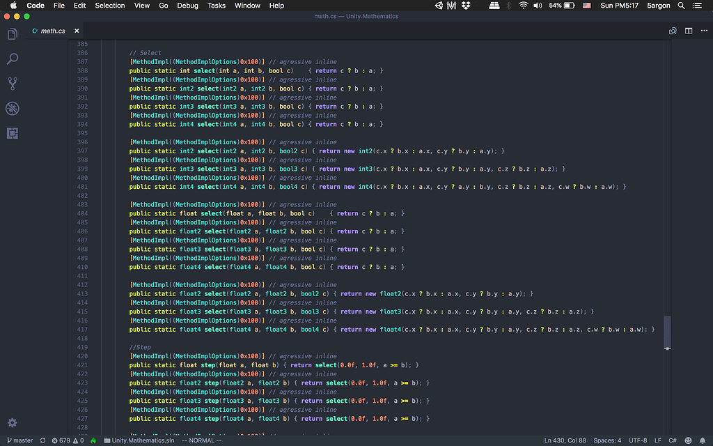math.select's performance vs. inline-if - Unity Engine - Unity Discussions