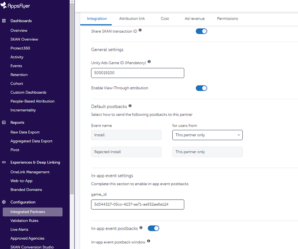 Appsflyer setup (game_id, In-app event settings) - Unity Services - Unity Discussions