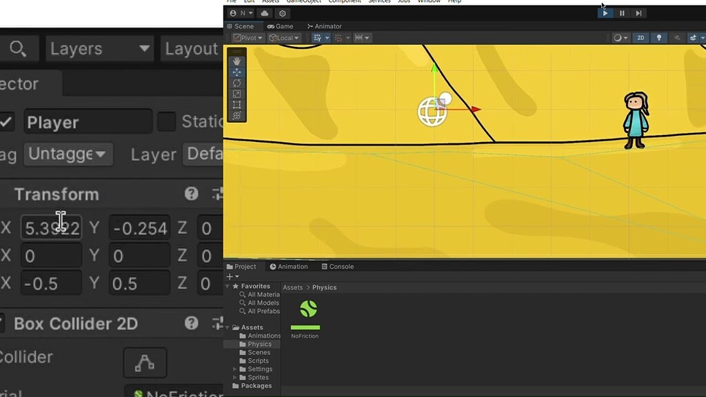 When removing friction (setting it to 0) character slides off slopes - Unity Engine - Unity ...