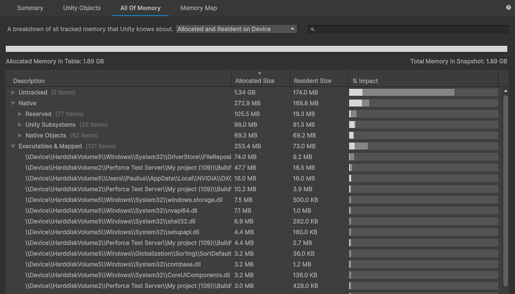 Memory Profiler 1.1.0-exp.1 Released - Unity Engine - Unity Discussions