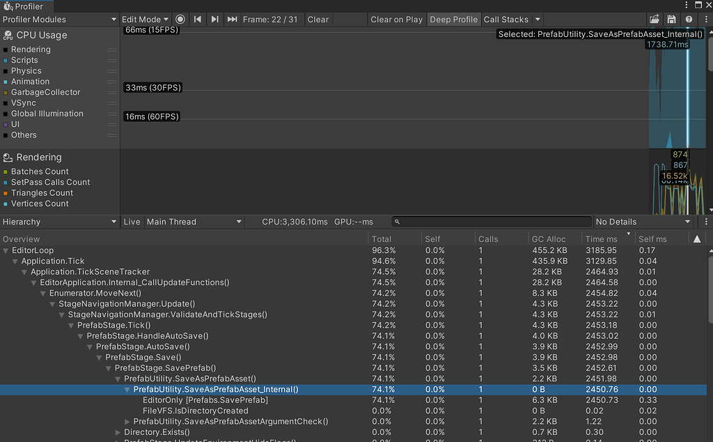 (FIXED) Massive delays from saving prefab - Unity Engine - Unity Discussions