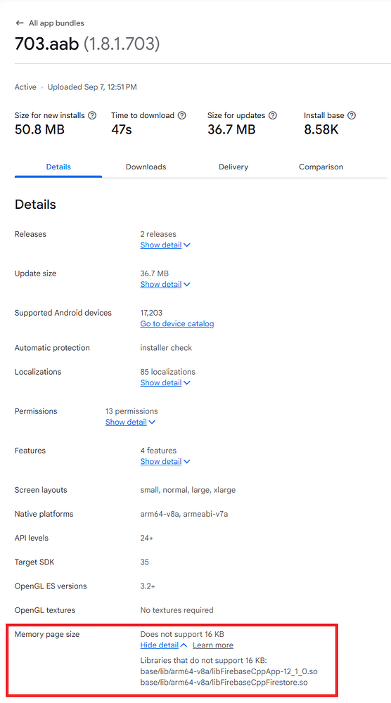 Google Play 16kb page size requirements - Unity Engine - Unity Discussions