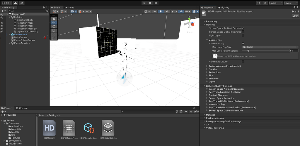 Converting 3rd Person Template Results in all White Scene. - Unity Engine - Unity Discussions