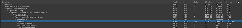Loading new scene is slow due to destroy in unloaded scene? - Unity Engine - Unity Discussions