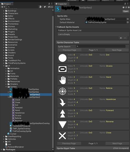 Add a new sprite to a TextMeshPro sprite asset - Unity Engine - Unity ...